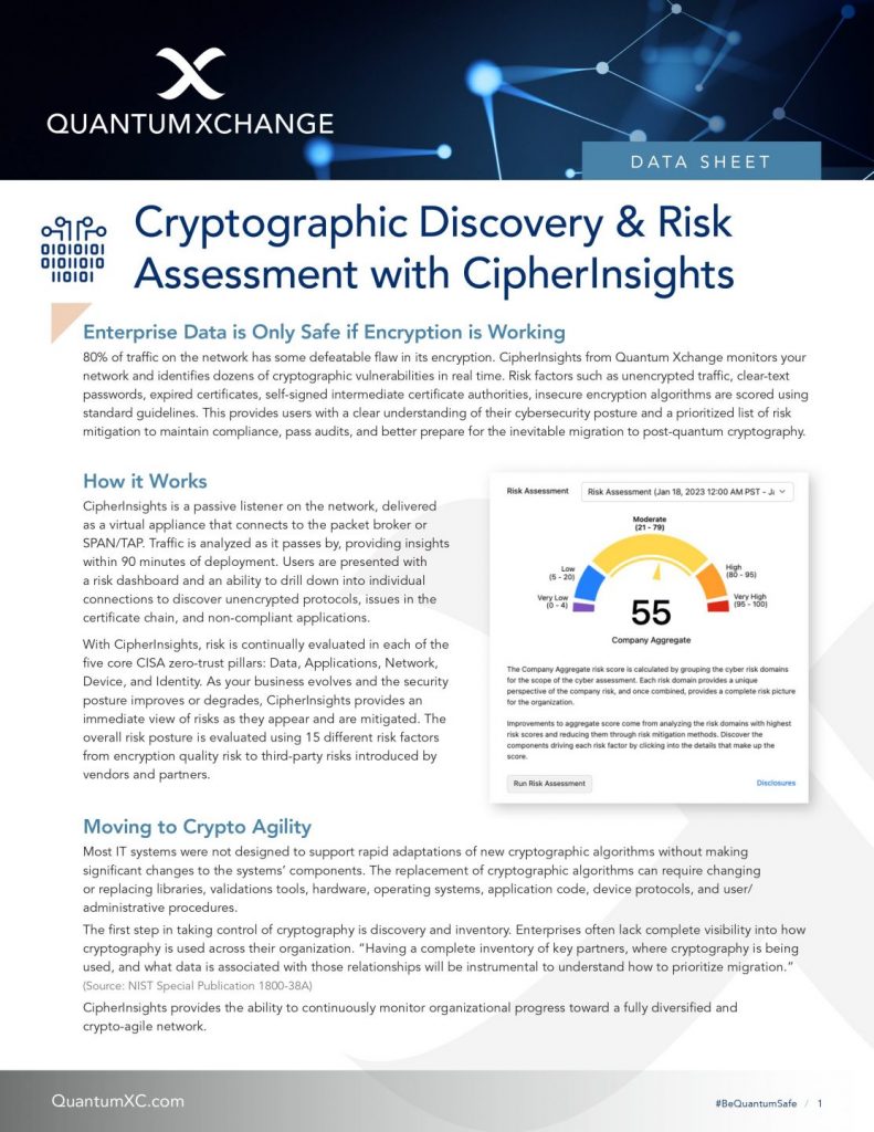 Crypto Security Risk Assessments with CipherInsights | QuantumXC